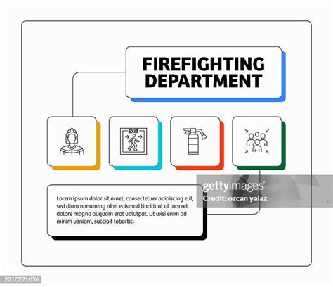 Vector Illustration Firefighter Department Concept Set Design For Web
