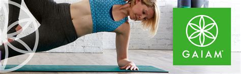 Gaiam Solid Color Yoga Mat Non Slip Exercise And Fitness Mat For All