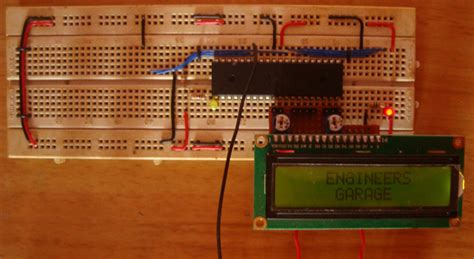avr programming lcd scrolling display module