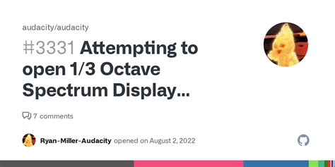 Attempting To Open 13 Octave Spectrum Display Monostereo Results In Crash · Issue 3331