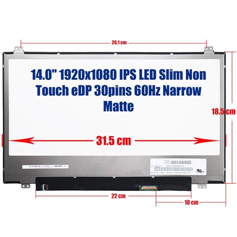 Οθόνη Laptop Screen 14 0 Nv140fhm N62 V8 0 1920x1080 Ips Fhd 30 Pin Led