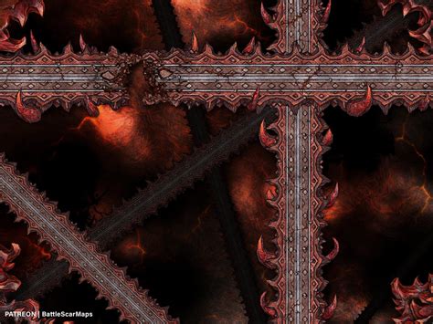 Pit Of Hell [battle Map][32x24][art] R Dnd