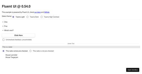 Codesandbox React Northstar Template Codesandbox