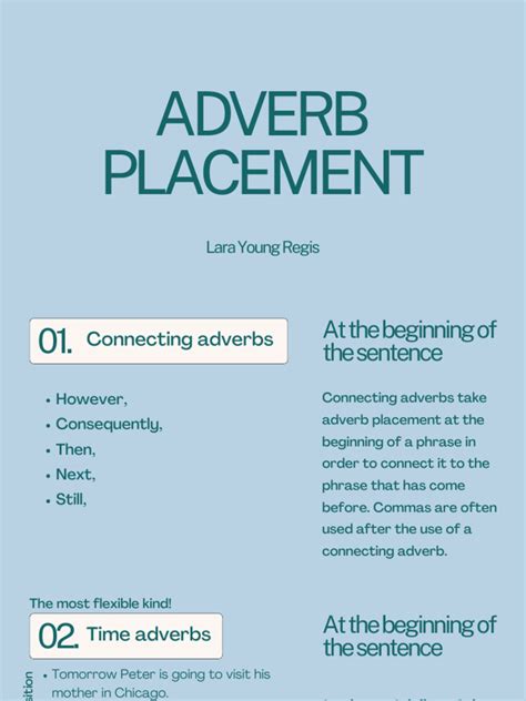 Adverb Placement Pdf Adverb Sentence Linguistics
