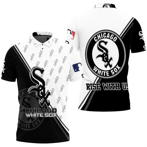 Chicago White Sox Black And White Polo Shirt Sports Apparel Sneaker Jersey Sports Fan Gear