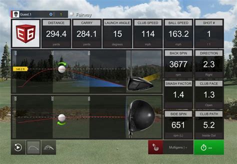 E6 Connect Golf Simulation Software Swingsense