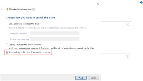 How To Configure Bitlocker Auto Unlock