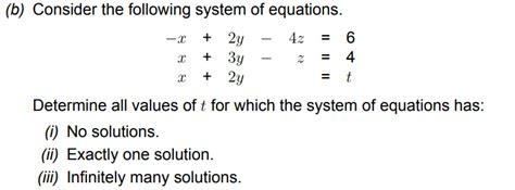 Solved B Consider The Following System Of Chegg Com