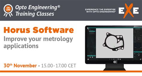 Exe Online Training Horus Software Course Opto Engineering