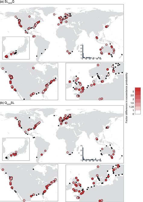 Factor Difference In The Joint Exceedance Probability Of Discharge And