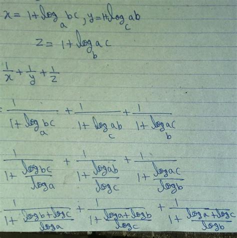 If X1logbc To Base A Y1logac To Base C Z1logac To Base B Then