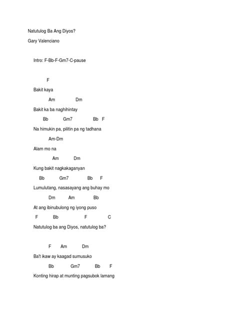 Natutulog Ba Ang Diyos Pdf Pdf