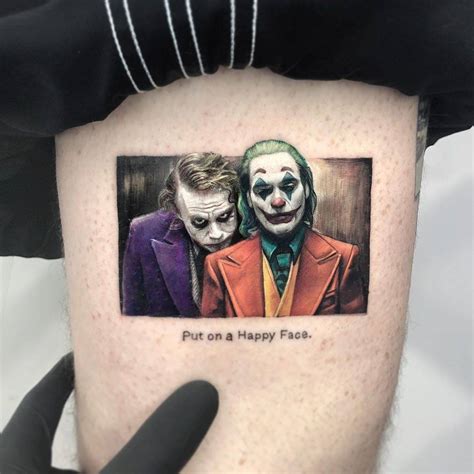 The Best Tattoos With Joaquin Phoenixs Joker Inkppl