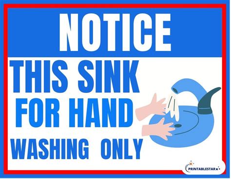 Hand Sink Only Sign At Joyce Sargent Blog