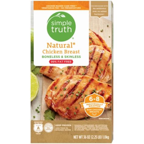 Simple Truth® Boneless And Skinless Natural Chicken Breasts 2 25 Lb