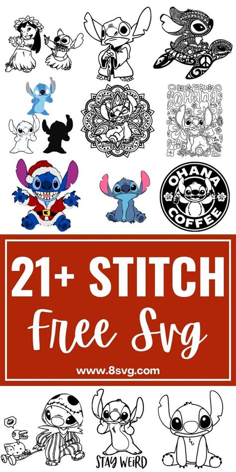 21 Stitch Svg Free Lilo And Stitch Svg Angel Svg Silhouette Svg