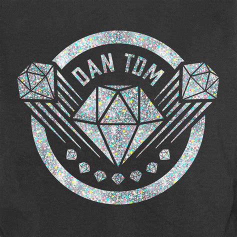 Dantdm White T Shirt Blue Foil Official Store Of Dantdm