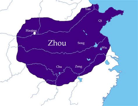 Zhou Dynasty Map Map Of China Overlaid With The 7 Warring States Qin