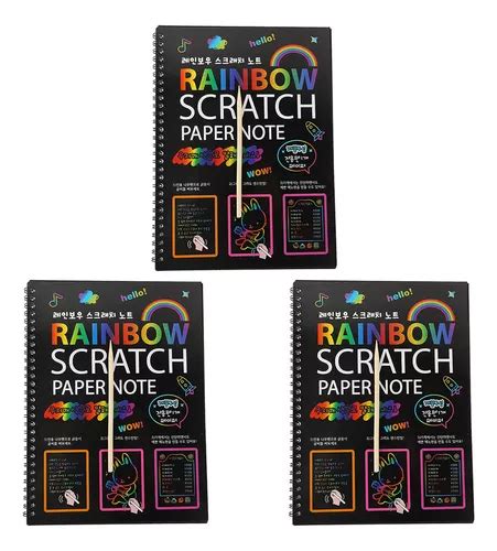 Libro Para Colorear Scratch Cuaderno Para Rascar 3 Juegos Cuotas Sin Interés