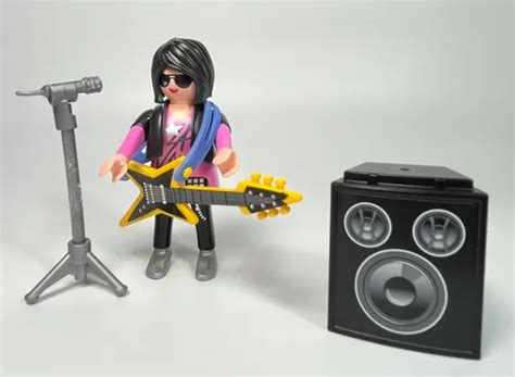 Playmobil Rock Guitarrista Cantora Banda Instrumento Musical Mercadolivre