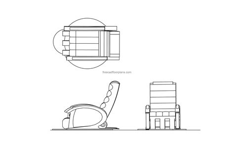 Massage Chair Free Cad Drawings