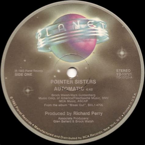 Vintage Pointer Sisters Automatic 12 Vintage Kops Records