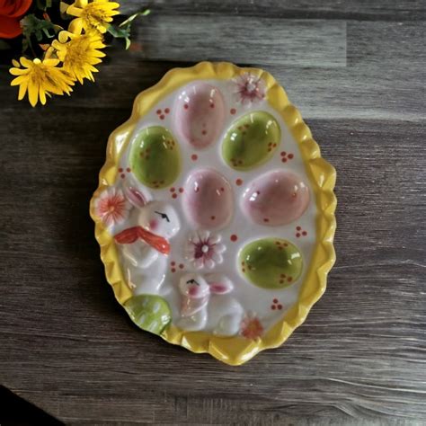 Ceramic Christmas Tree Deviled Egg Holder Etsy