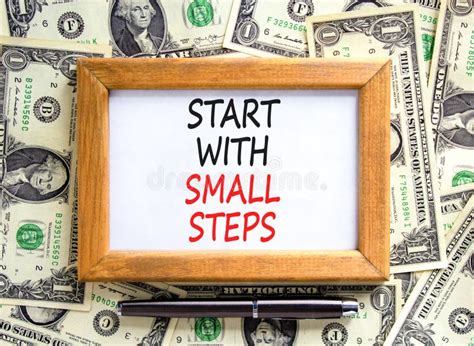 Start With Small Steps Symbol Concept Words Phrase Start With Small