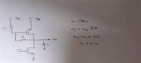 Solved Find The Low Frequency Gain Of The Amplifier Draw The