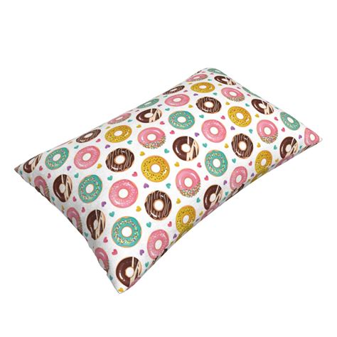 Daiia Colorful Donuts Bedding Waterproof Pillow Protector Zippered