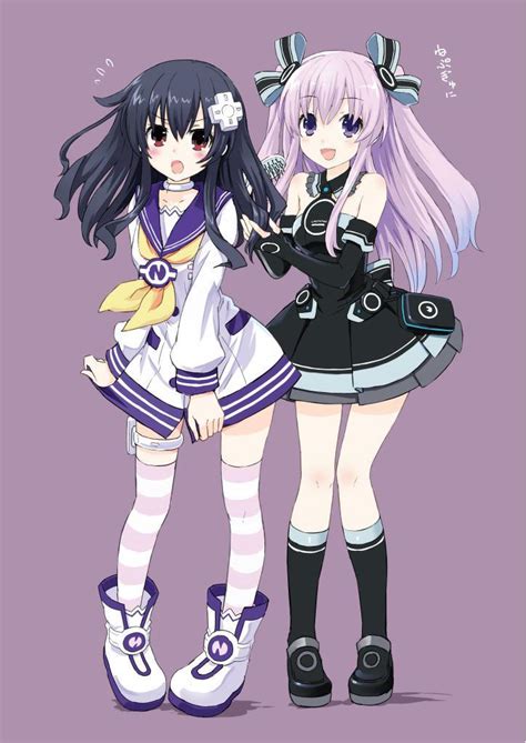 Uni And Nepgear In Each Others Outfits Hyperdimension Neptunia