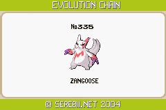 Evolucao Do Pokemon Zangoose