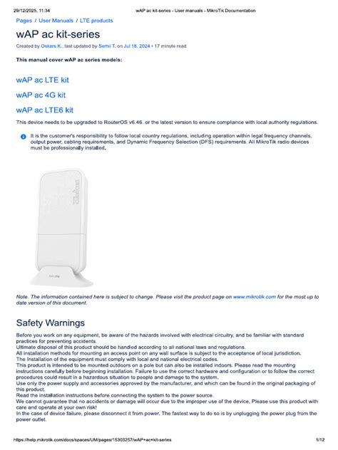 Wap Ac Kit Series User Manuals Pdf