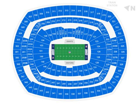 New York Giants Stadium Seating Chart