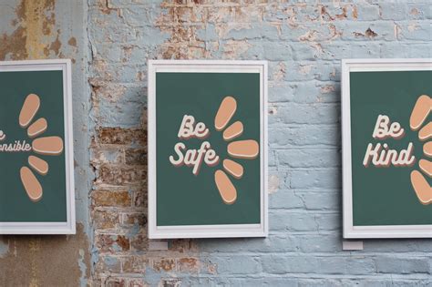 Pbis Classroom Poster Retro Fonts And Colors Elementary School Decor Educational Poster