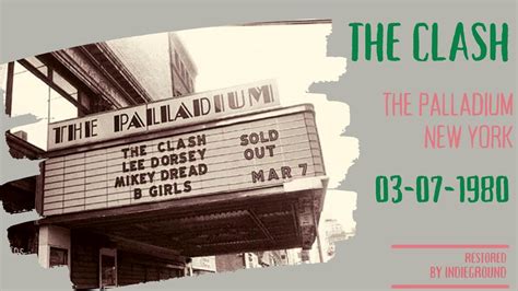 The Clash The Palladium New York 030780 Restored Youtube