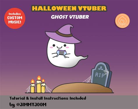 Cute Animated Ghost Vtuber Pngtuber Tuber Halloween Png Tuber