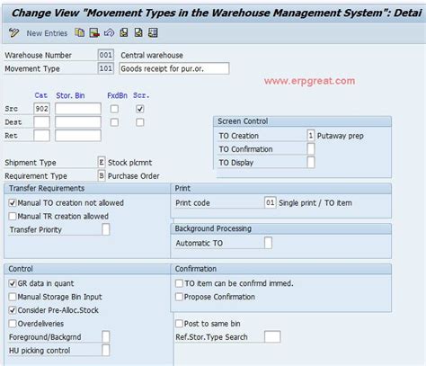 Define Movement Types In Sap Wm