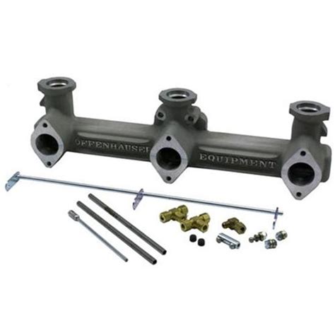 Offenhauser 1409 1950 59 Chevy 6 Cylinder Triple Carb Intake Manifold