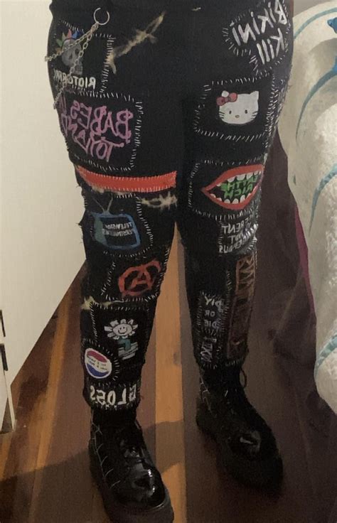 Heres My Patch Pants Not Crust Pants R Punkfashion