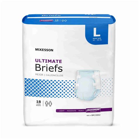 Mckesson Ultimate Maximum Absorbency Incontinence Brief Large Jeritek Llc