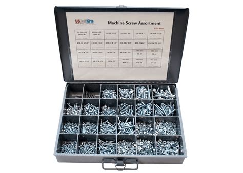 1500 Piece Machine Screw Small Drawer Assortment Us Bolt Kits