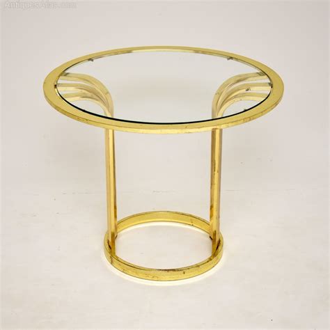 Antiques Atlas 1970s Vintage Brass And Glass Side Table As592a7472 5243
