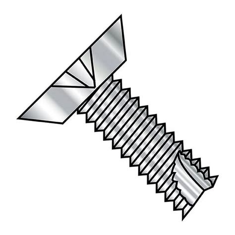 10 24x12 Phillips Flat Undercut Thread Cutting Screw Type 23 Fully