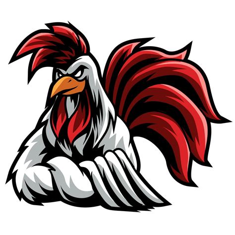Rooster Head Mascot Logo Template 19521025 Vector Art At Vecteezy