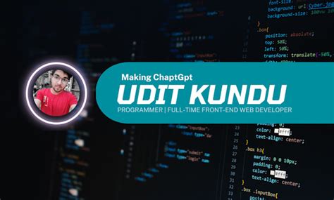 Create your own chatgpt by Udit_kundu | Fiverr