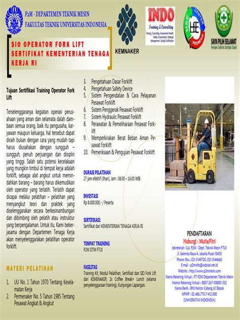 Sio Operator Fork Lift Pdf