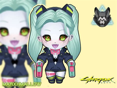 Artstation Cyberpunk Edgerunners Rebecca Chibi