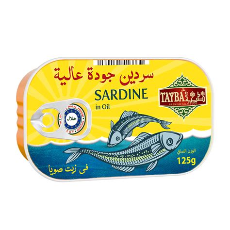 Sardine în Ulei Vegetal Tayba 125 G Raya Halal Store