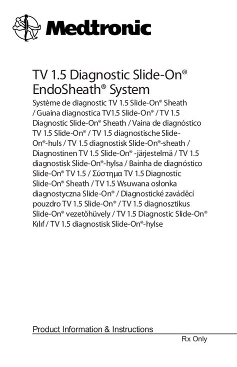Medtronic 035102 Instructions For Use